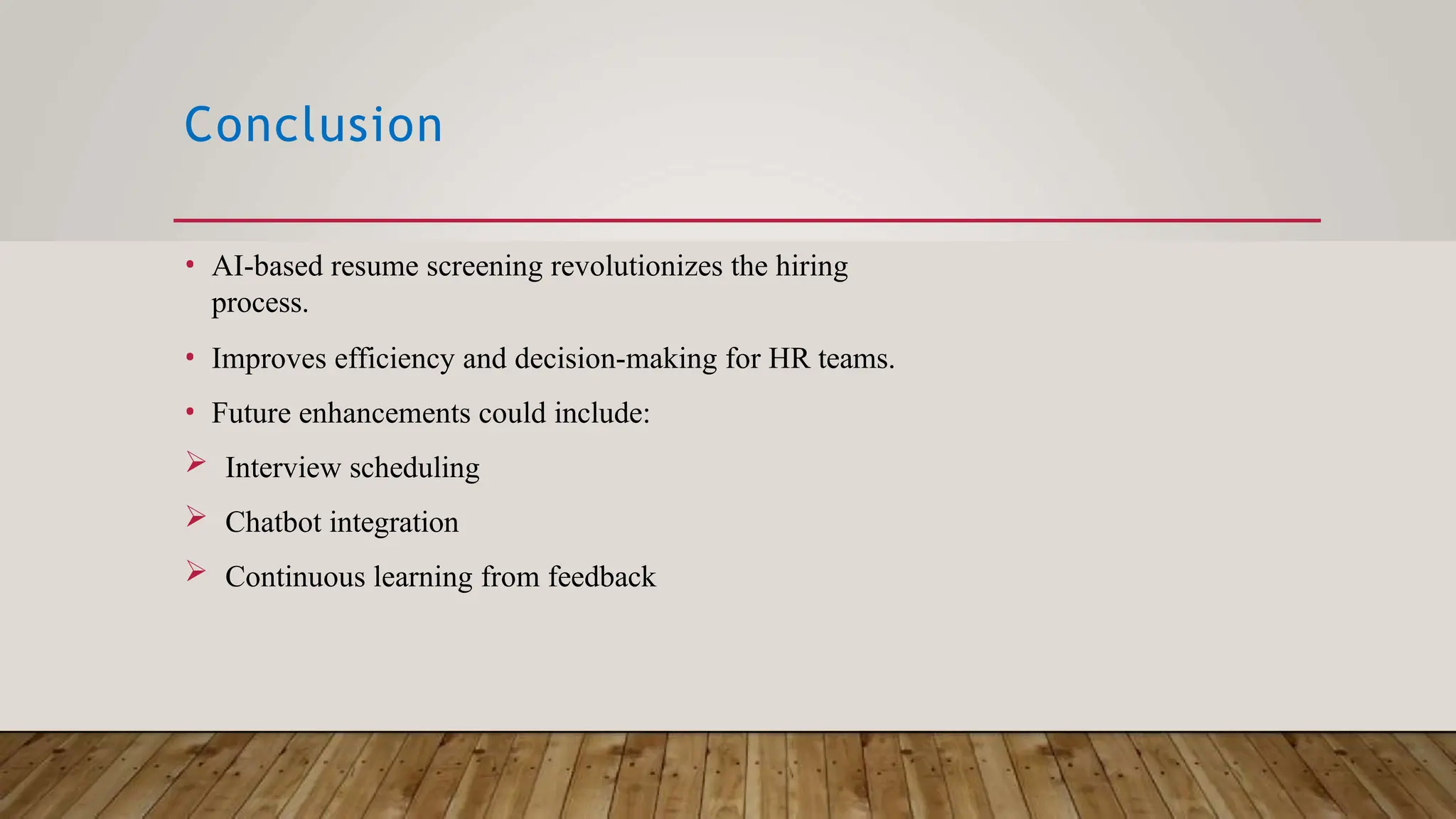 Resume analyzer with automatic transmission | PPTX