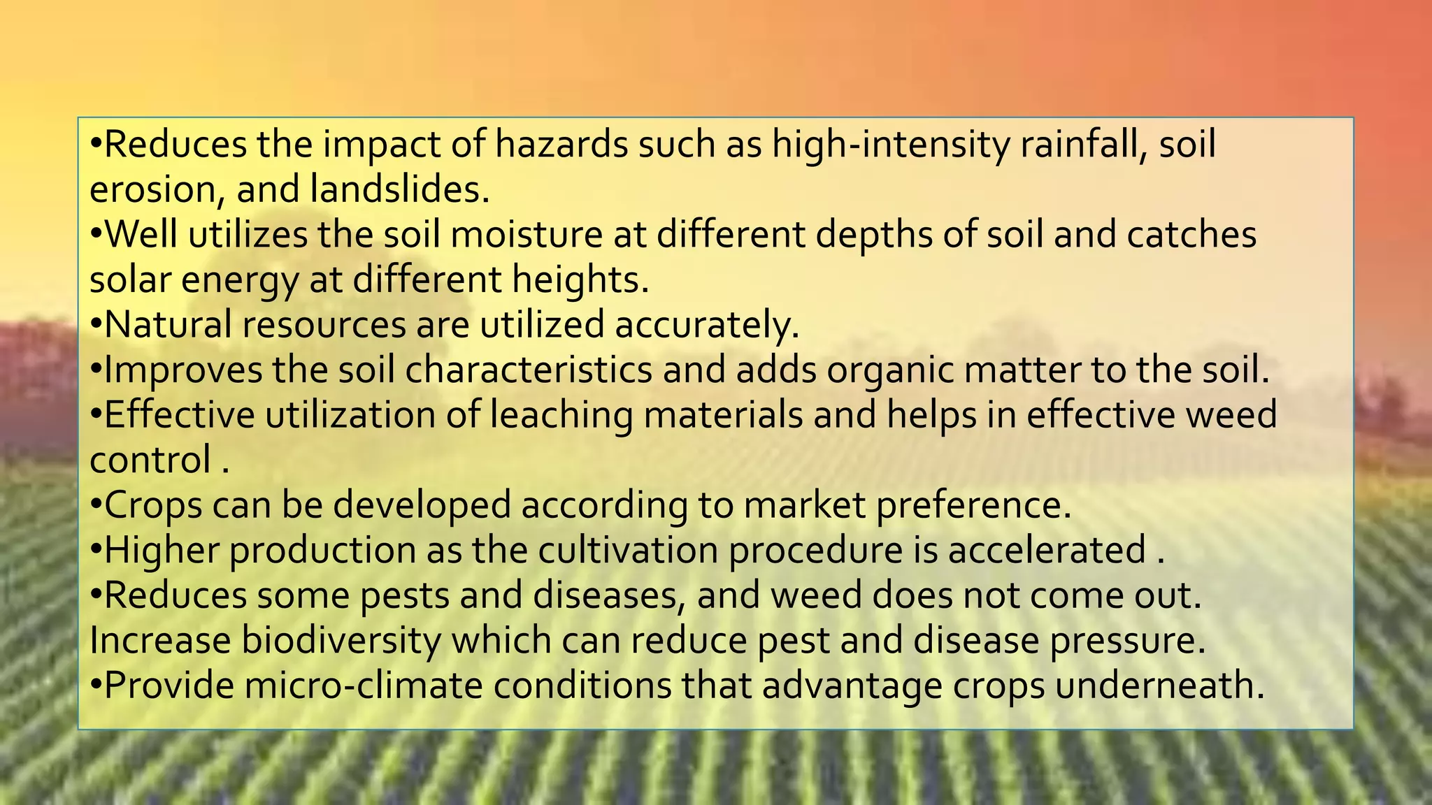 multi-layer farming system | PPTX