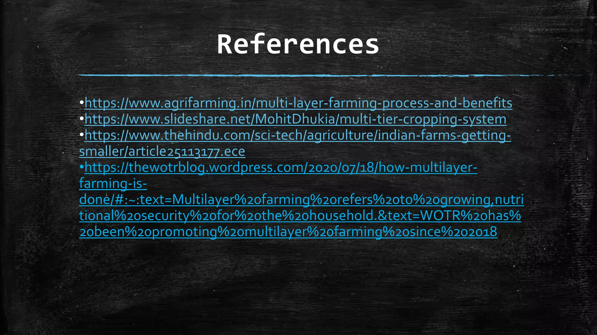 multi-layer farming system | PPTX