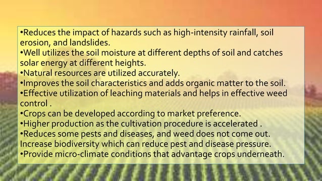 multi-layer farming system | PPTX