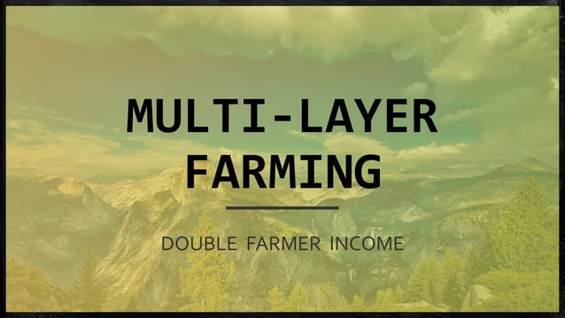 multi-layer farming system | PPTX