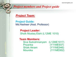 PROJECT REVIEW PPT | PPTX