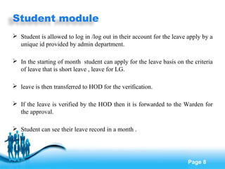 online leave management system | PPT