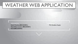 Project PPT Weather App.pptx by bsc students | PPTX