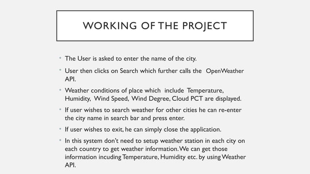 Project PPT Weather App.pptx by bsc students | PPTX