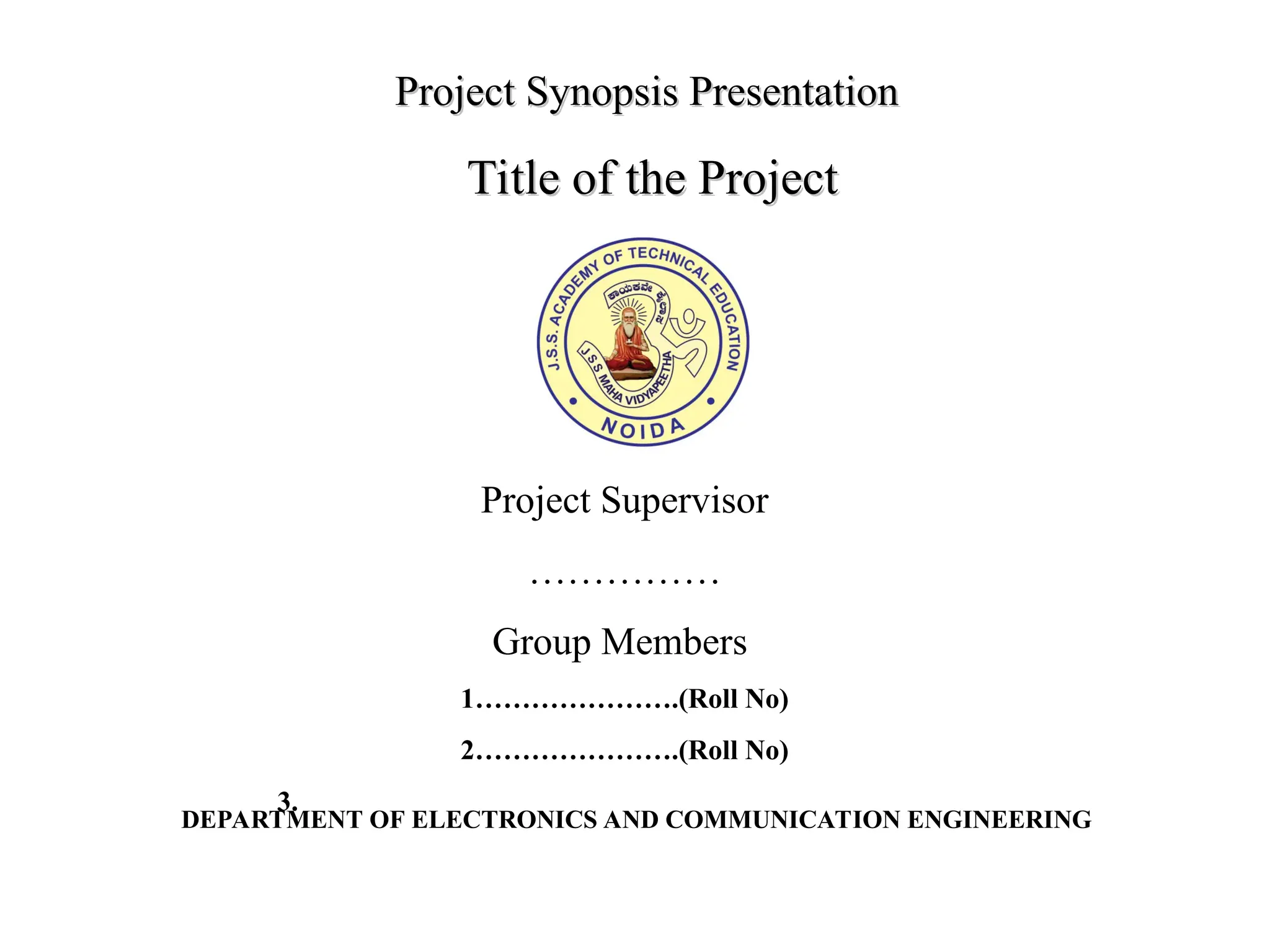 This project preparation sample format.ppt