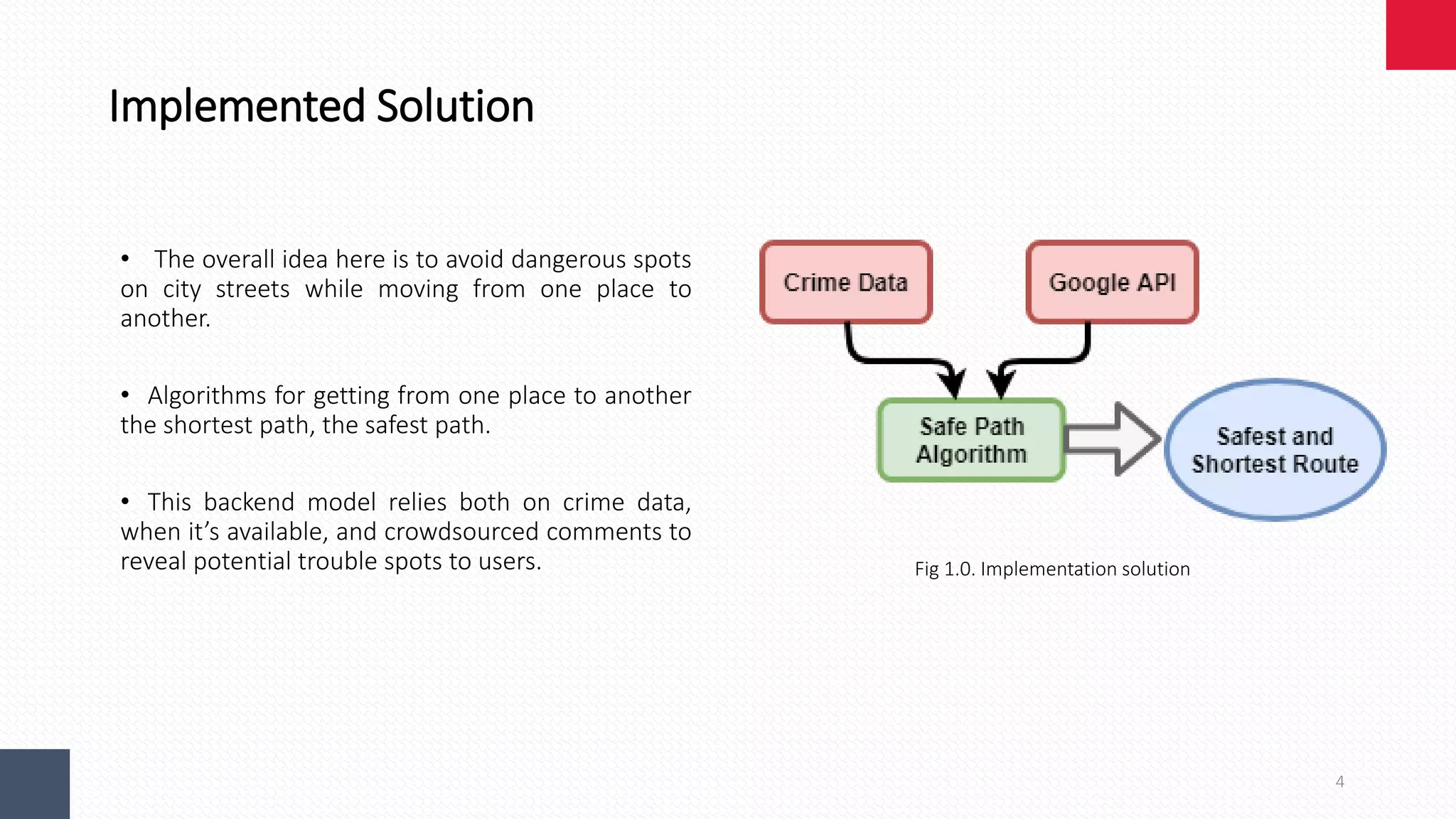 Decentralized system to compute safest route | PPT