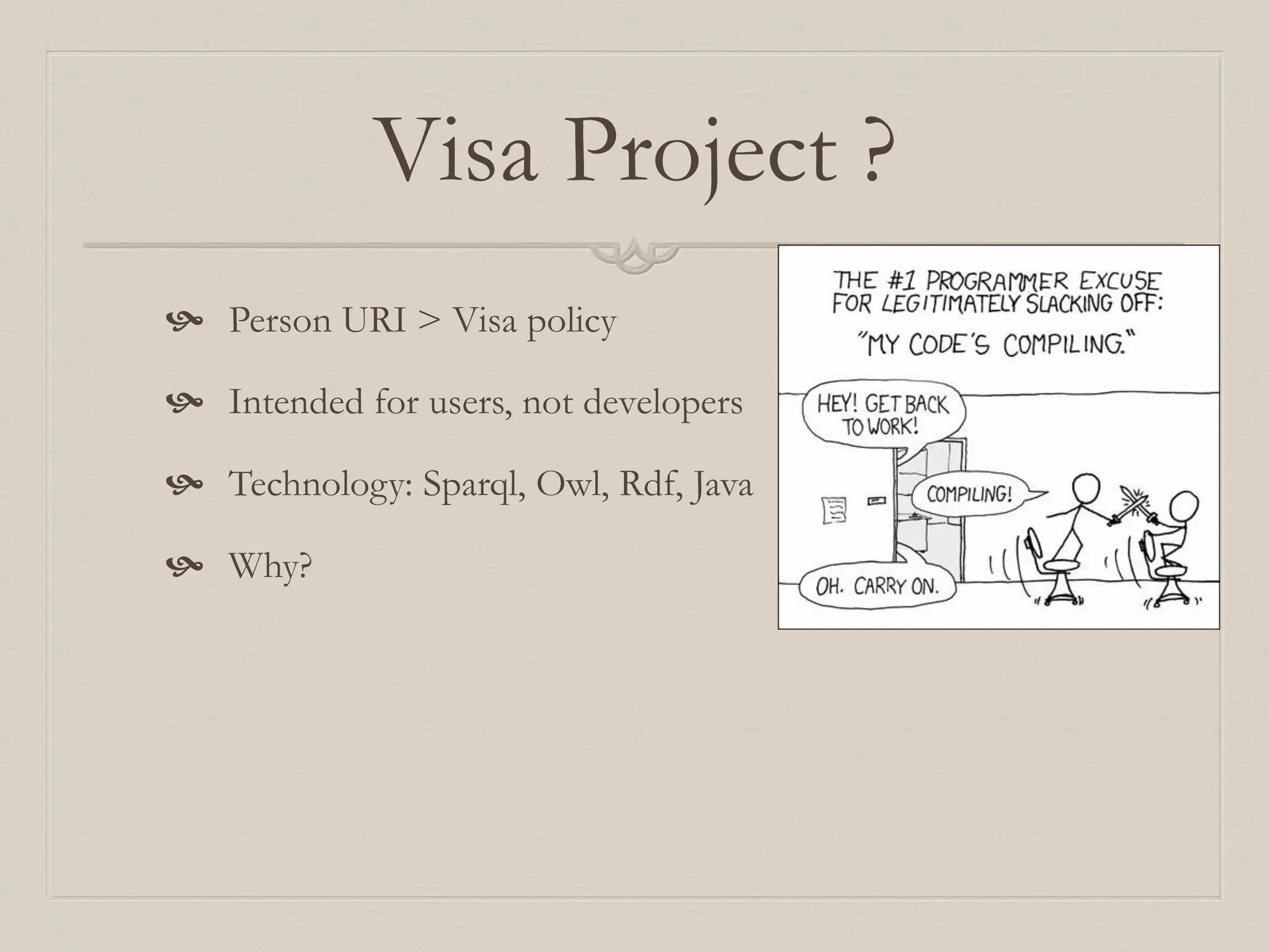 Semantic Web - Visa Project | PPTX | Databases | Computer Software and Applications
