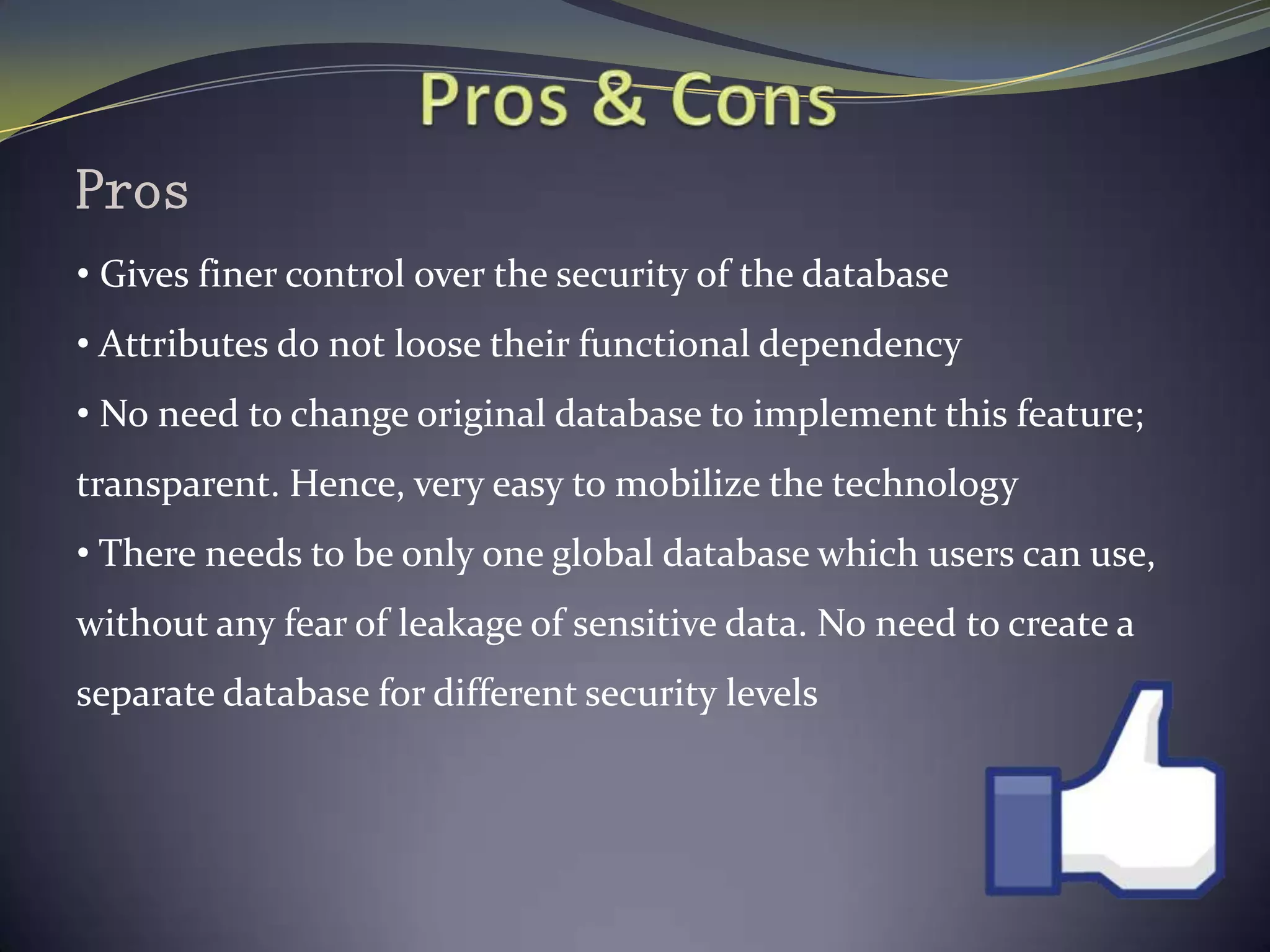 Distributed database security with discretionary access control | PPTX
