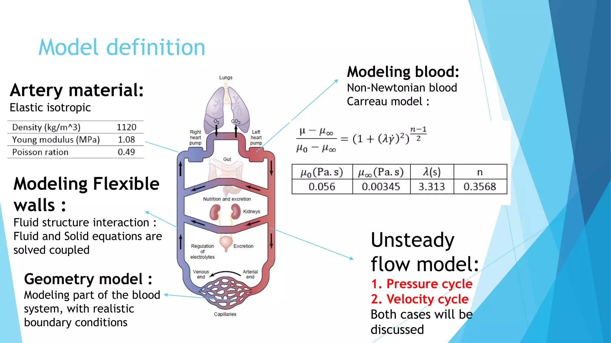 Numerical simulation of blood flow in flexible arteries using Fluid ...