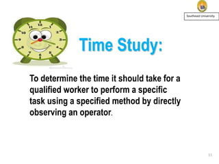 Effect of work study & time study on production and quality | PPTX