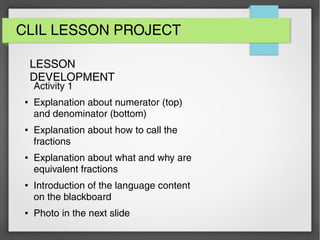 Project presentation equivalent fractions | ODP