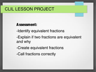 Project presentation equivalent fractions | ODP