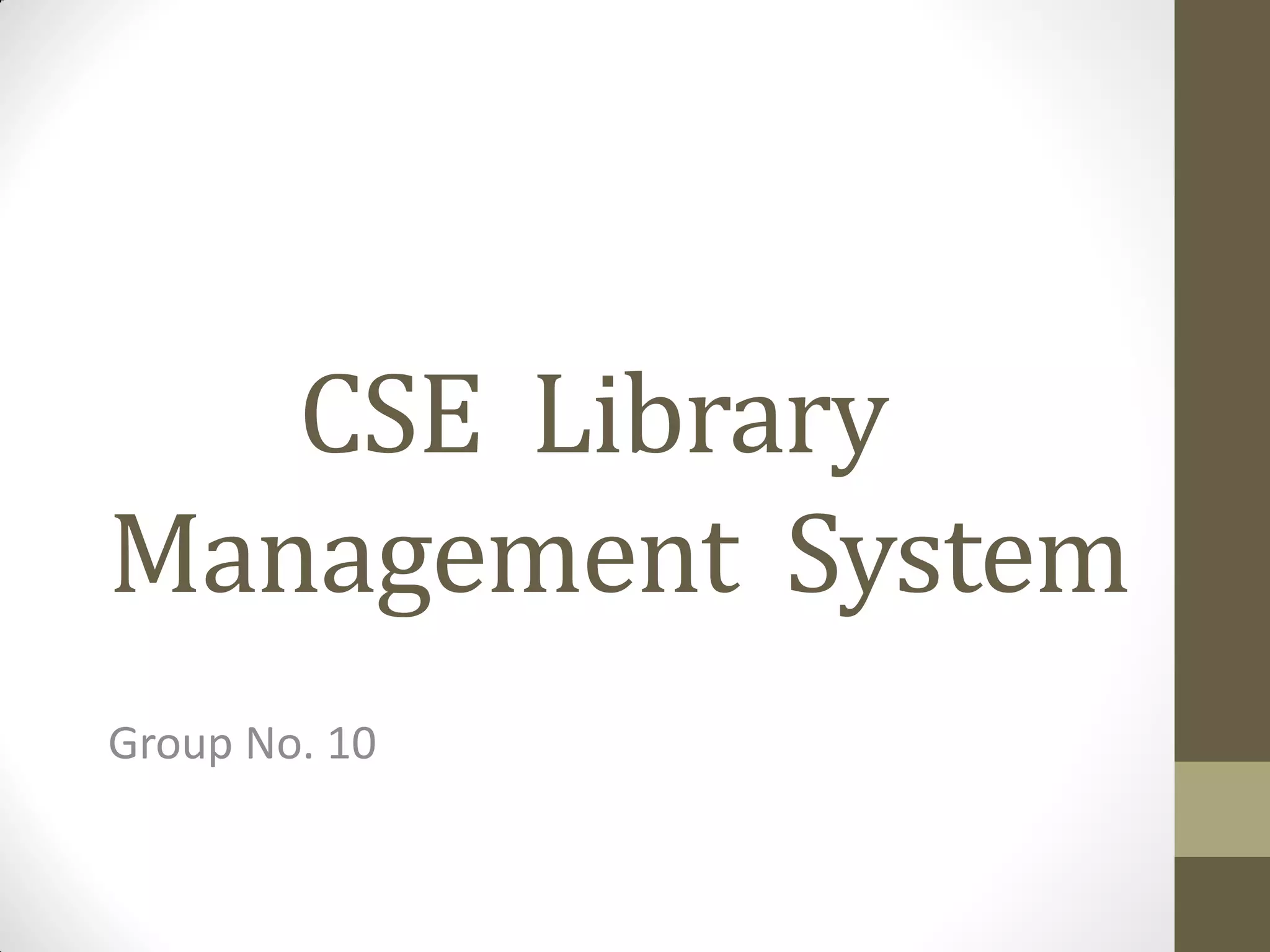 Library Management System | PDF