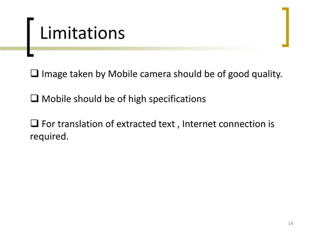 Word Detection & Translation from image on an android device | PPT