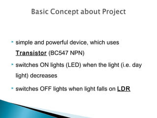 Automatic Light Controller | PPT