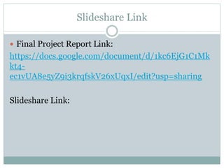 Project presentation | PPT