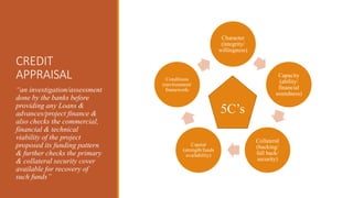 Credit Appraisal System for SME | PPTX