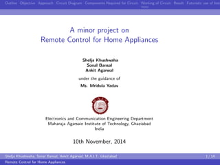 remote control for home appliances | PDF