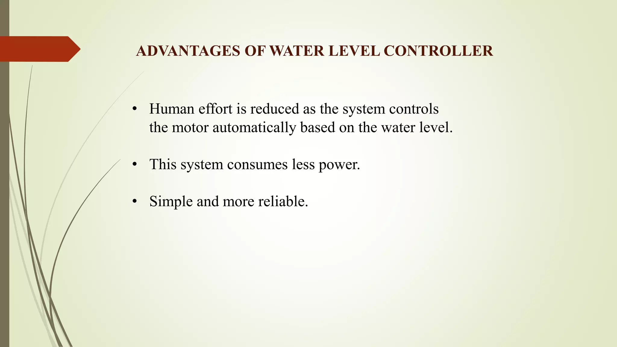 Water Level Controller Using 8051 Microcontroller Ppt