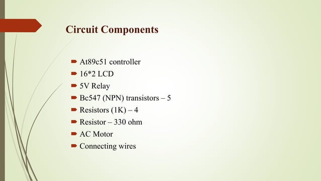 Water Level Controller Using 8051 Microcontroller Ppt