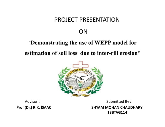 WEPP MODEL | PDF | Geology | Science