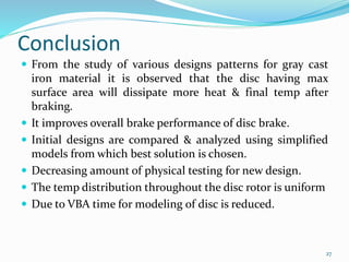 THERMAL & STRUCTURAL ANALYSIS ON DISC BRAKE ROTOR WITH DRAFTING USING ...