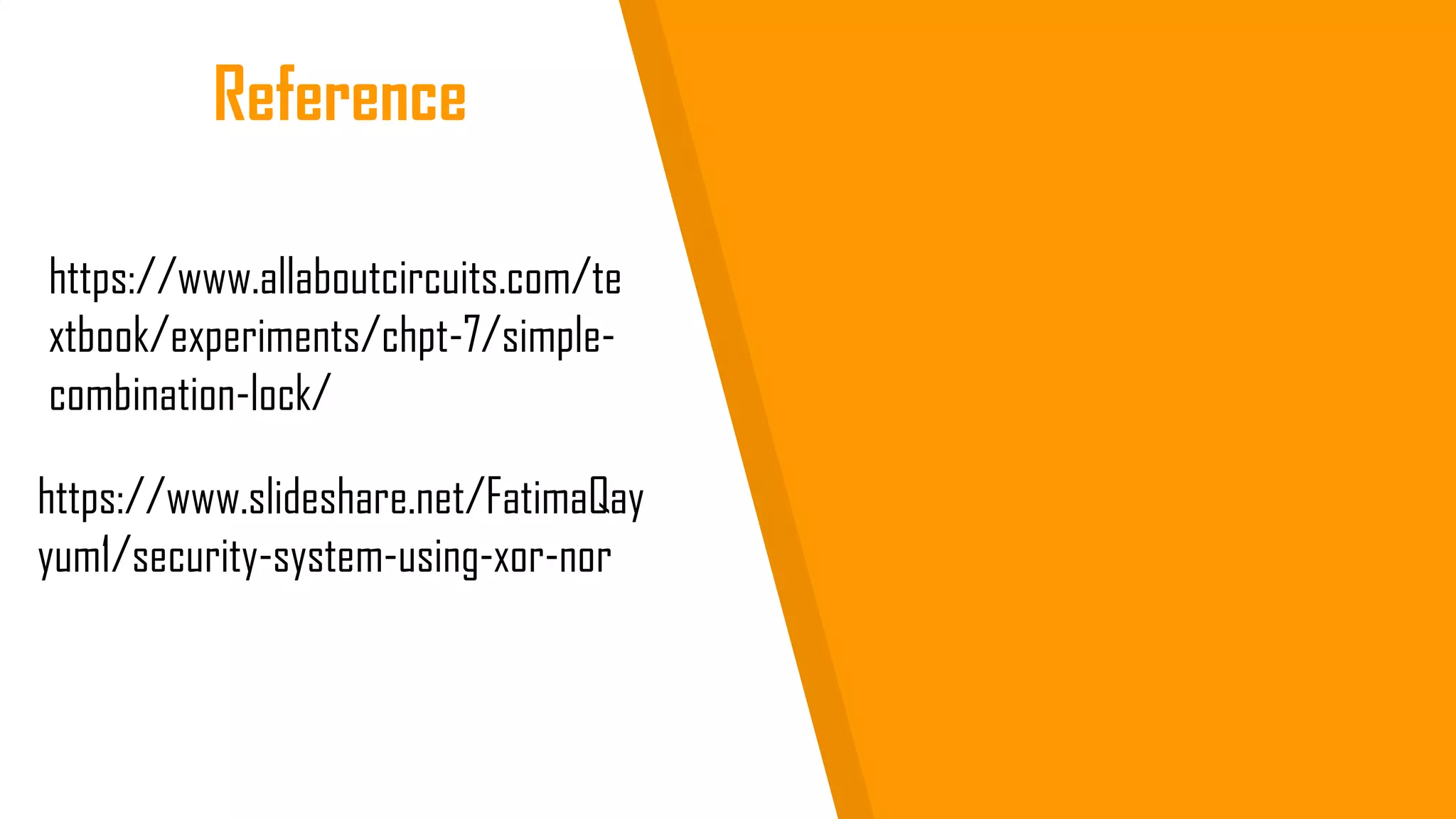 Security System Using XOR gate NOR gate. | PPT
