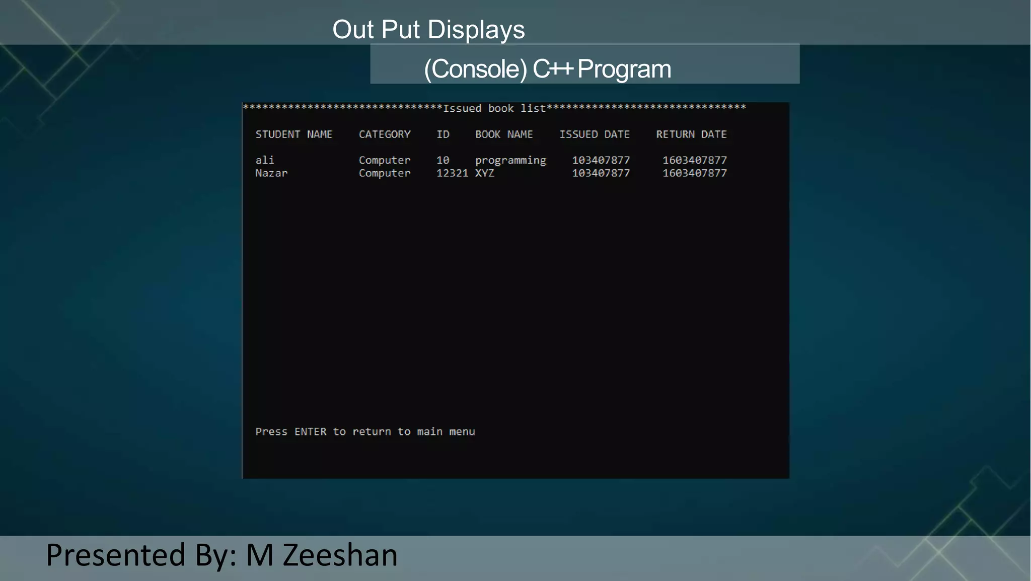 Library Management System Ppt Pptx Programming Languages Computing