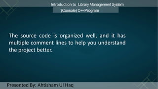 Library Management System ppt | PPTX