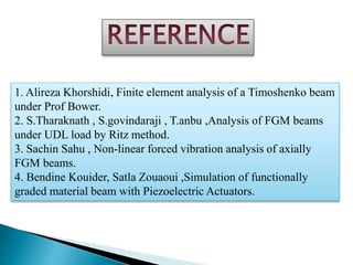 Funtionally Graded Material (FGM) BEAM analysis by ANSYS | PPT