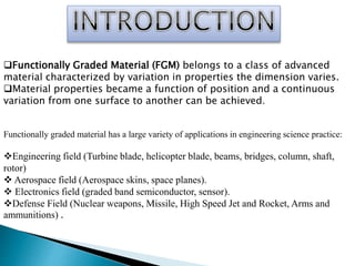 Funtionally Graded Material (FGM) BEAM analysis by ANSYS | PPT