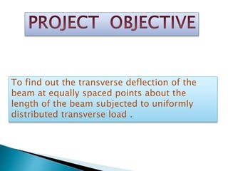 Funtionally Graded Material (FGM) BEAM analysis by ANSYS | PPT