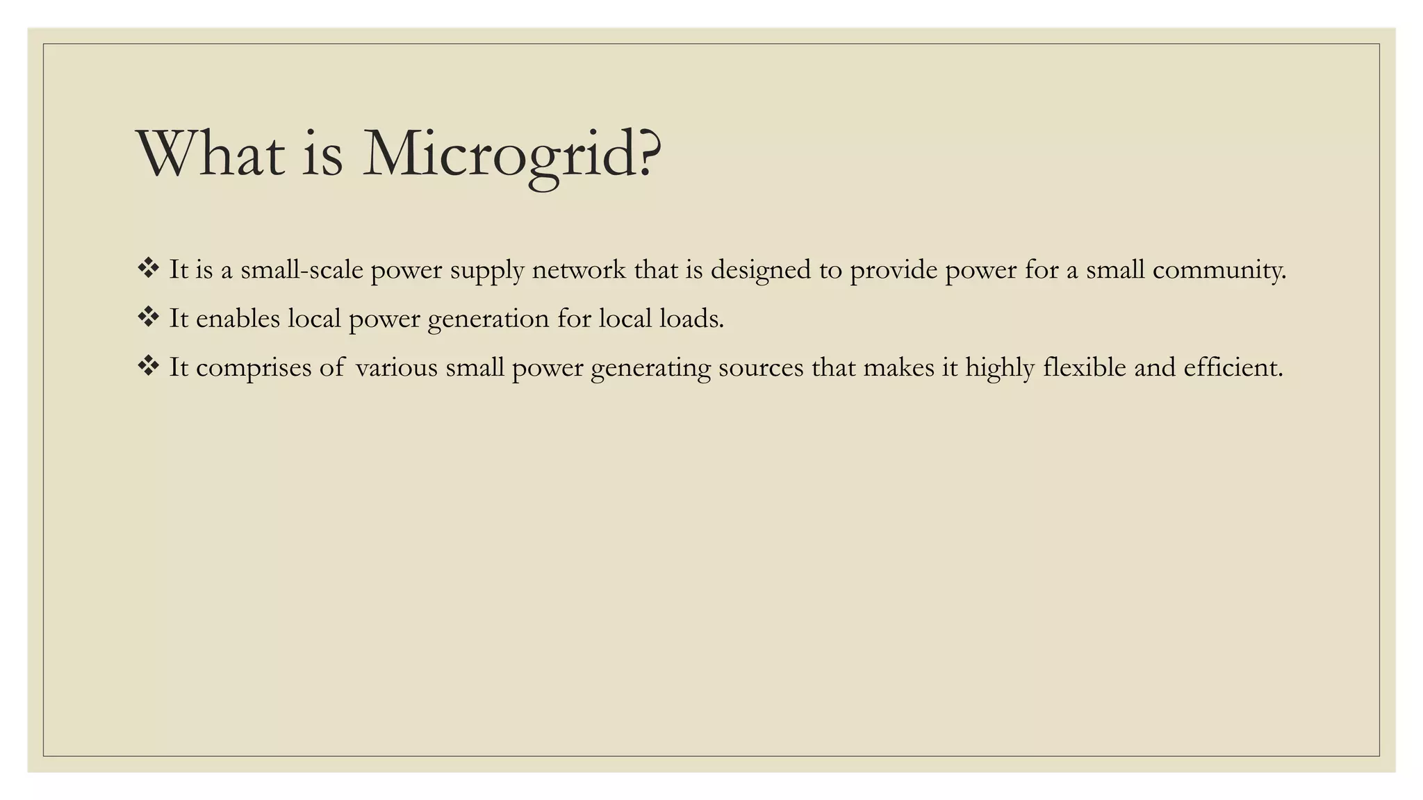 Hybrid Microgrid Integration Using Fuzzy Logic Controller Ppt