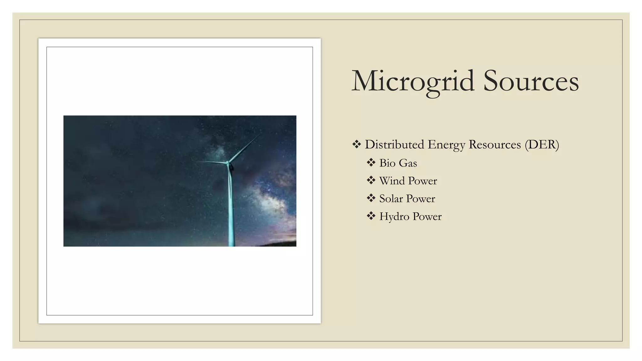 Hybrid Microgrid Integration Using Fuzzy Logic Controller Ppt