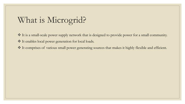 HYBRID Microgrid Integration Using Fuzzy Logic Controller | PPT