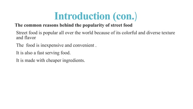 Isolation , Identification and Enumeration of Bacteria from Street Food ...
