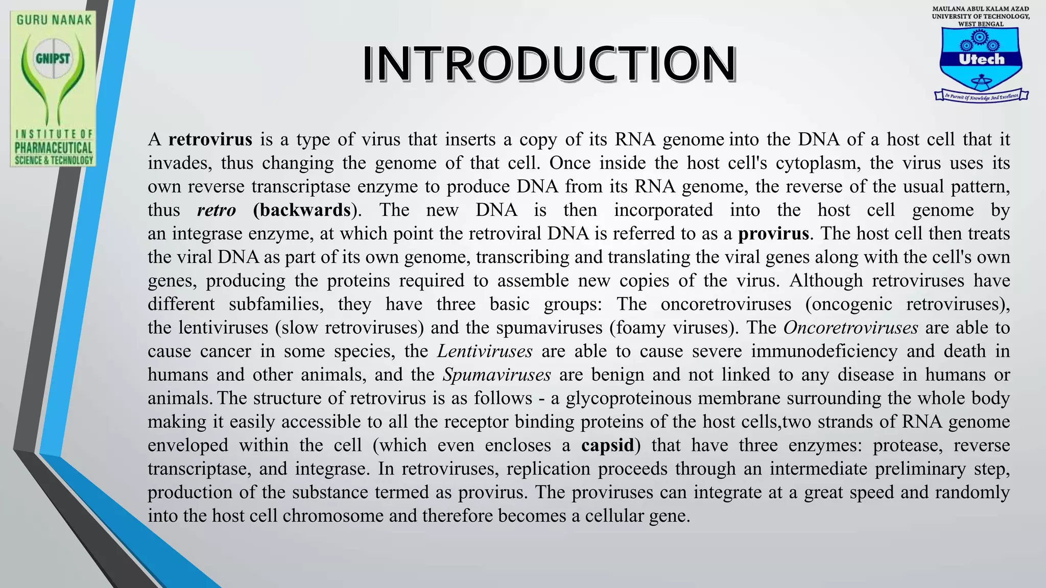 RETROVIRUS MEDIATED GENE TRANSFER AND EXPRESSION CLONING | PPTX