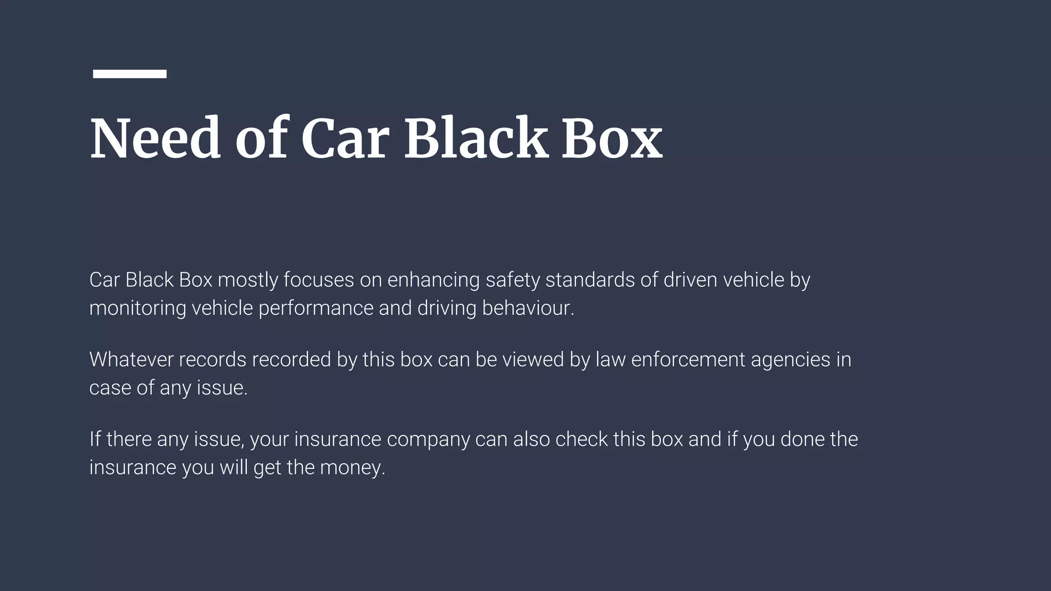 Car Black Box | PPTX