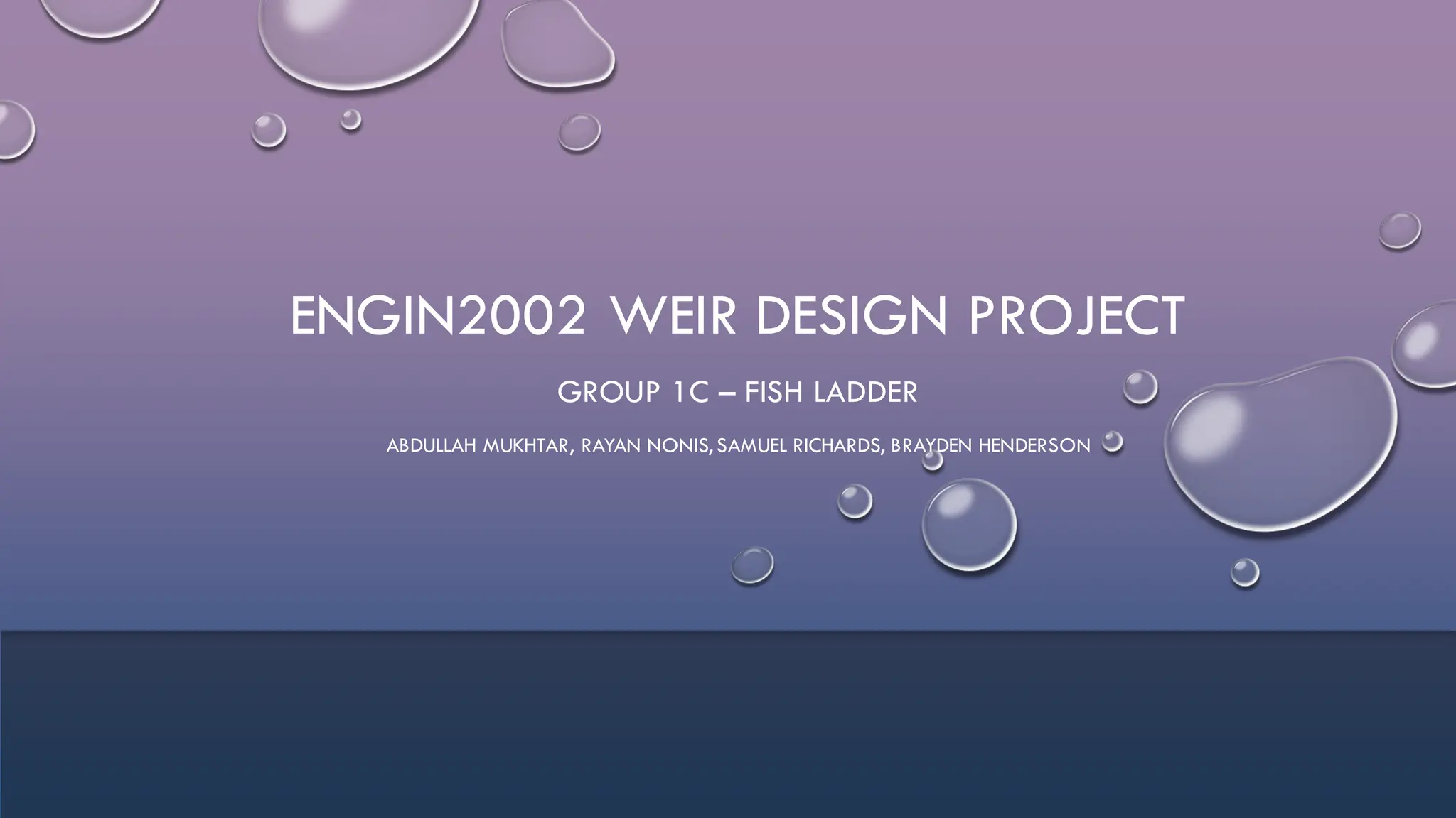 WEIR DESIGN PROJECT for fish ladder design | PDF