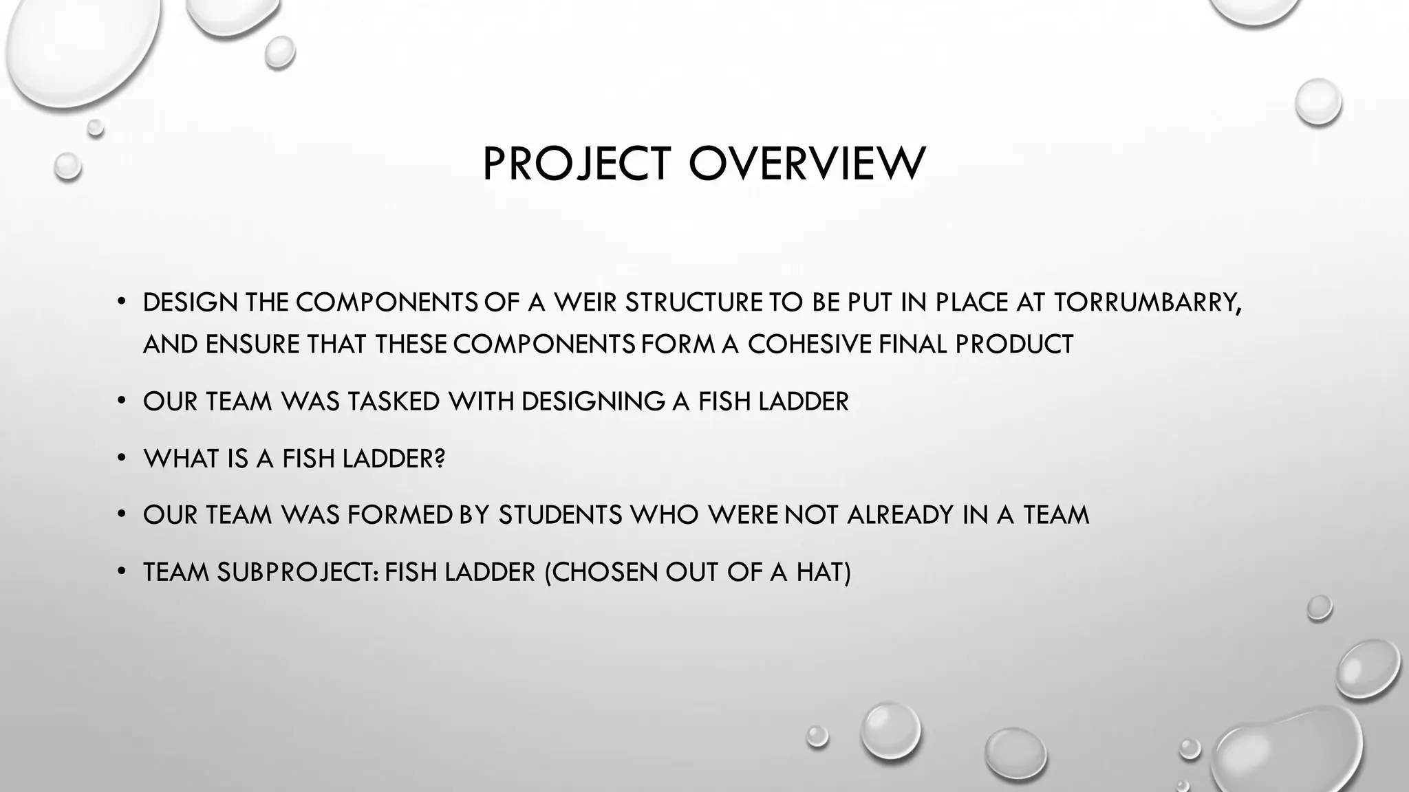 WEIR DESIGN PROJECT for fish ladder design | PDF