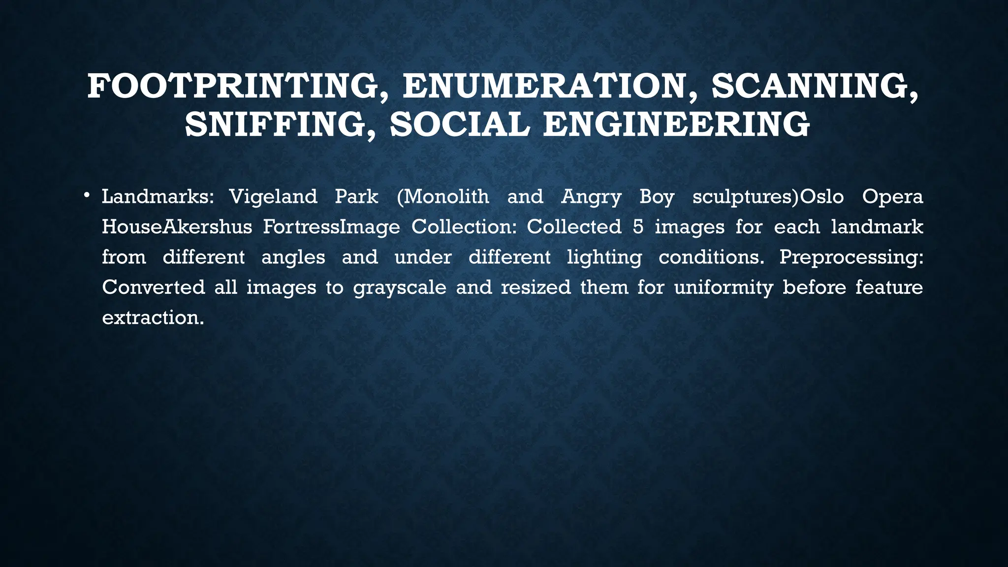 Footprinting, Enumeration, Scanning, Sniffing, Social Engineering | PPTX