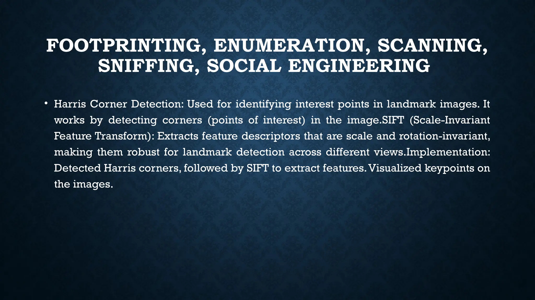 Footprinting, Enumeration, Scanning, Sniffing, Social Engineering | PPTX