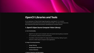 Brain Stroke Image Recognition using OpenCV | PPTX