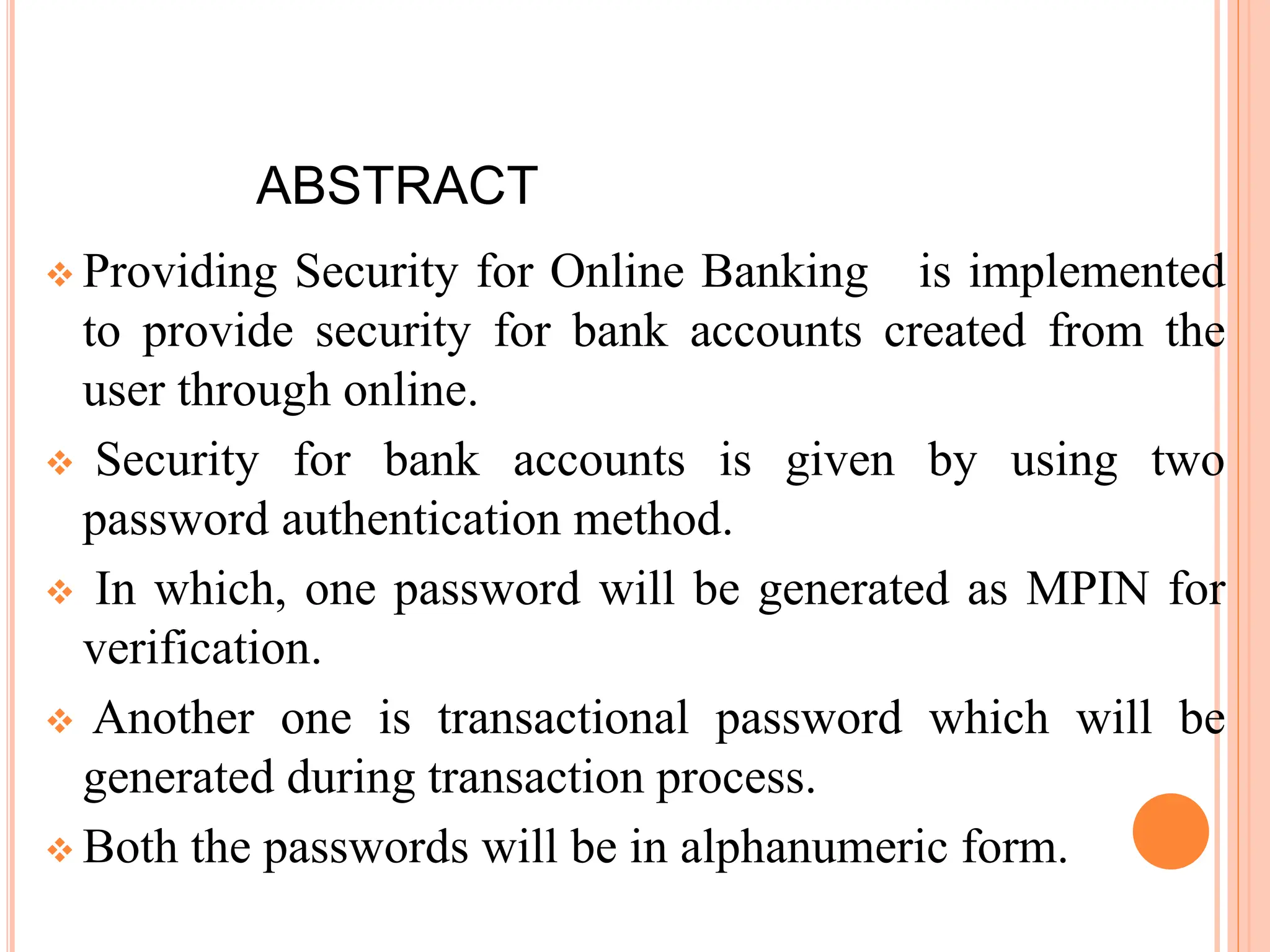Providing security to online banking Project Presentation-3.pptx