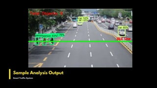 Smart Traffic Monitoring System presentation | PPTX