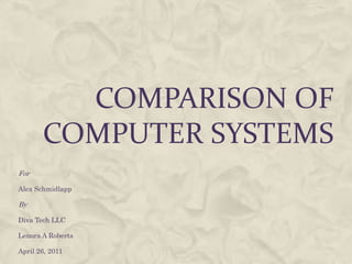Comparison of Computer Systems | PPTX