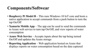 water control system using Raspberry | PPT