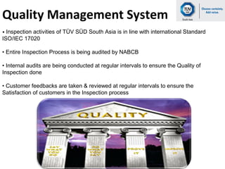 presentation on Tuv-Sud South Asia Pvt. Ltd. | PPT