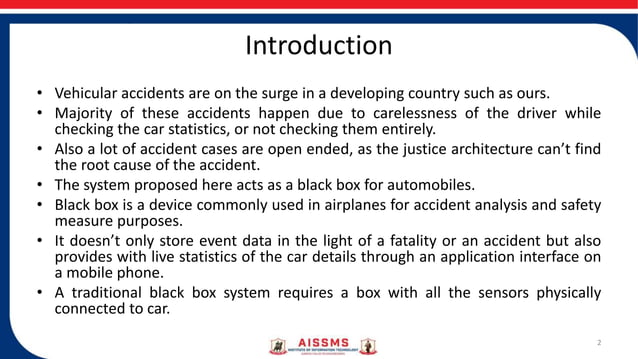 Project Presentation 1 Template Car Black Box | PPTX | Auto Navigation ...